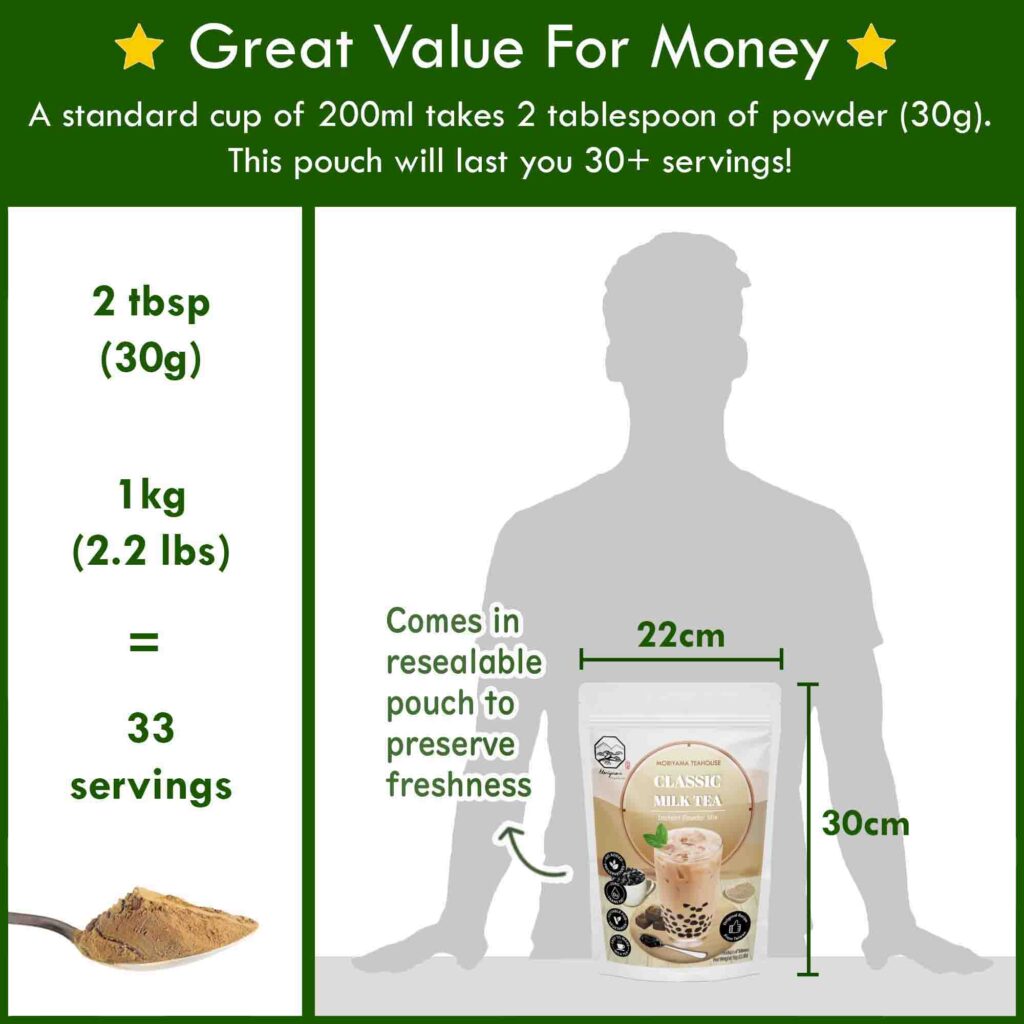 Classic Milk Tea Powder 1kg (30+ drinks) | Shop | Moriyama Teahouse