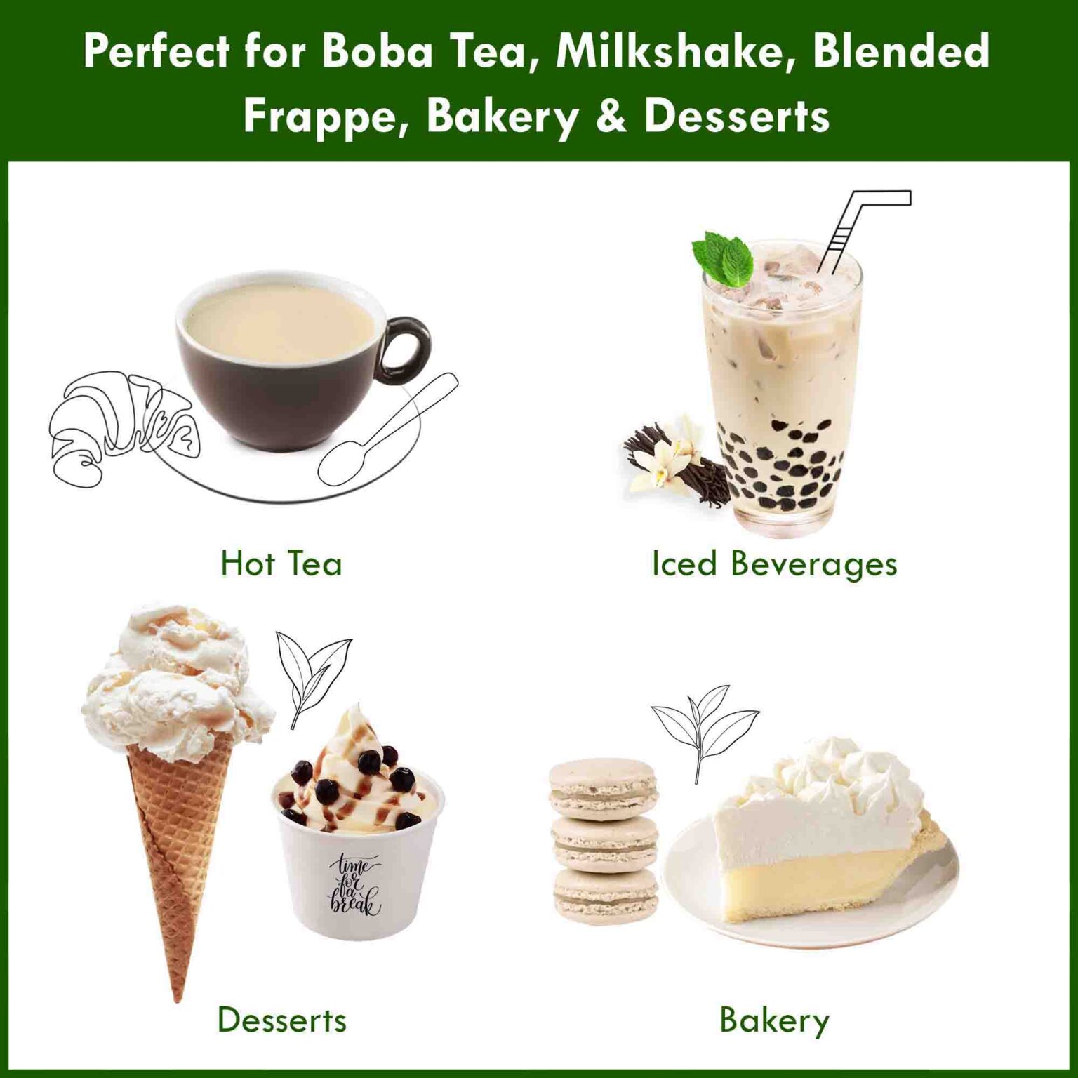 Vanilla Milk Tea Powder 1kg (30+ drinks) | Shop | Moriyama Teahouse